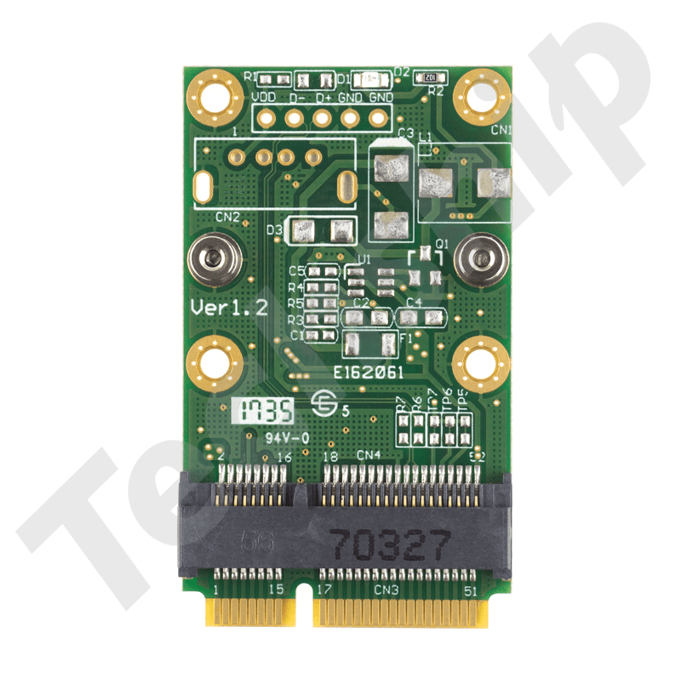 Mini PCI Express half- to full-size adapter with SIM slot - 10043 ...